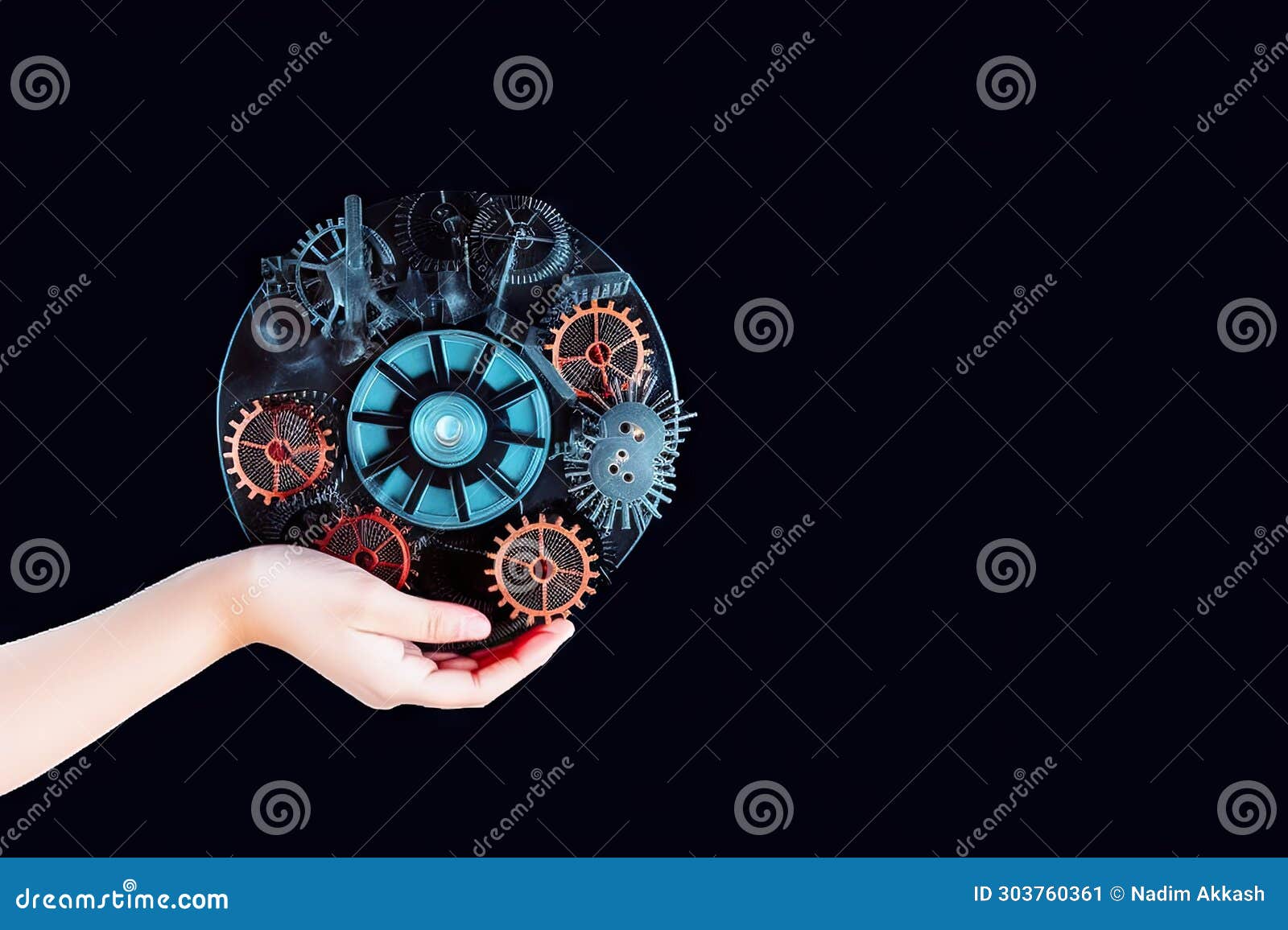 Intelligence Artificial Rotation Wheels Gear Concept Creativity ...