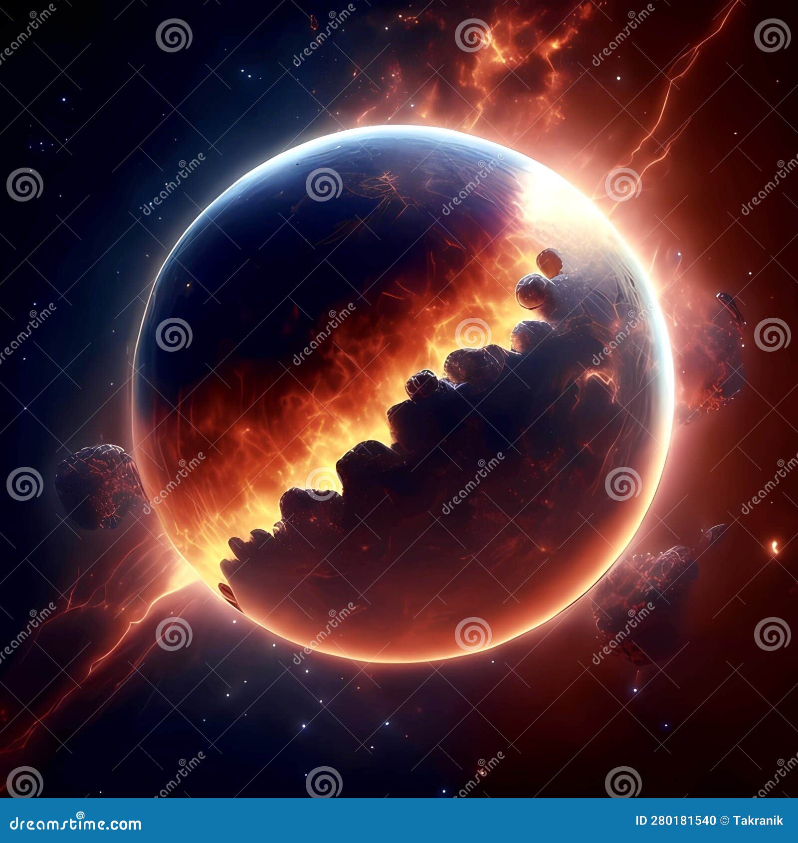 Mythology planet Nibiru stock illustration. Illustration of style ...