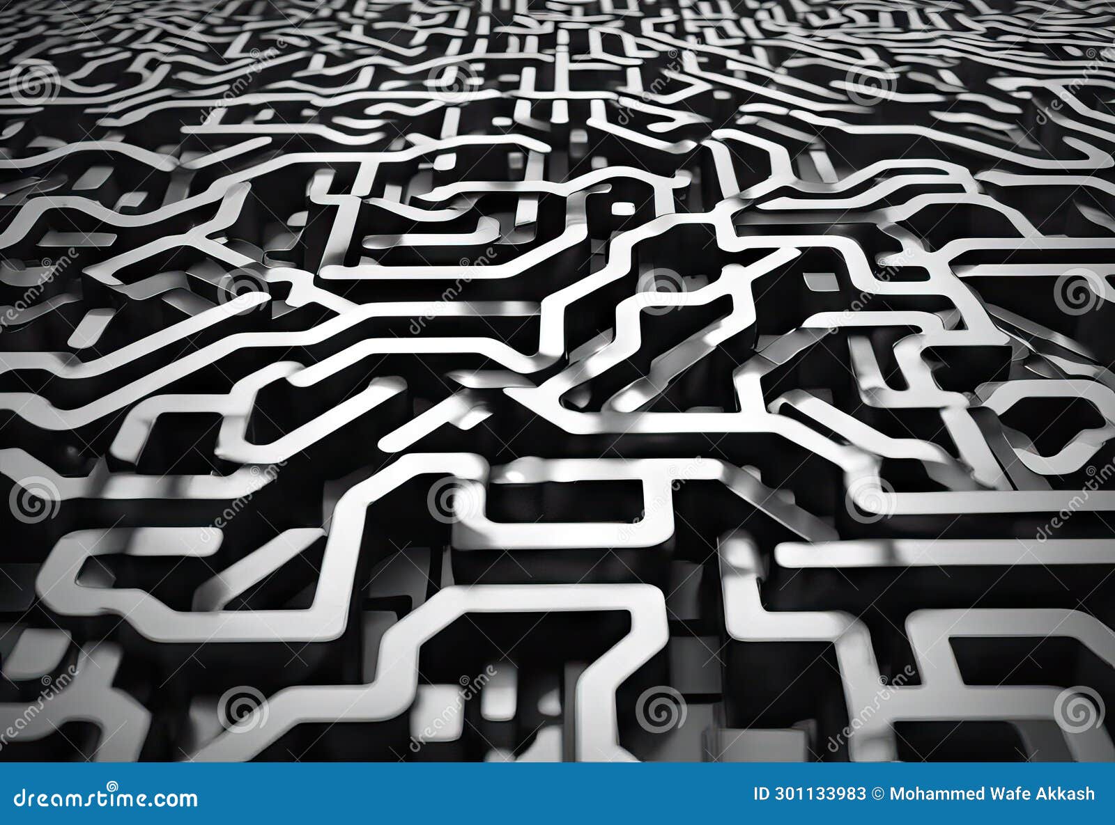 Networking Abstract Maze Route Subway Intersection Background Pattern Stock IllustrationPattern ...