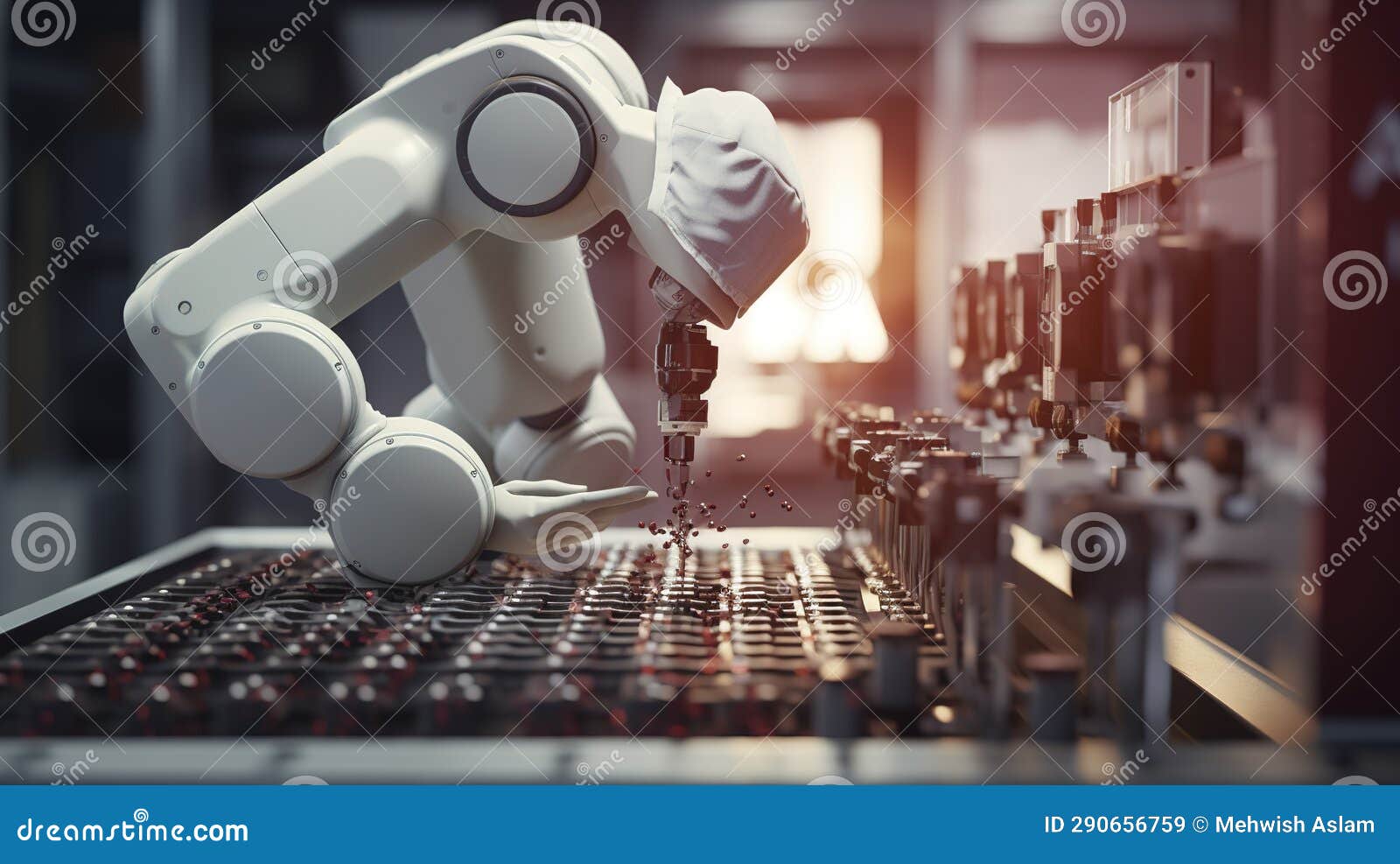 A Photo of AI - Driven Quality Control Stock Illustration ...
