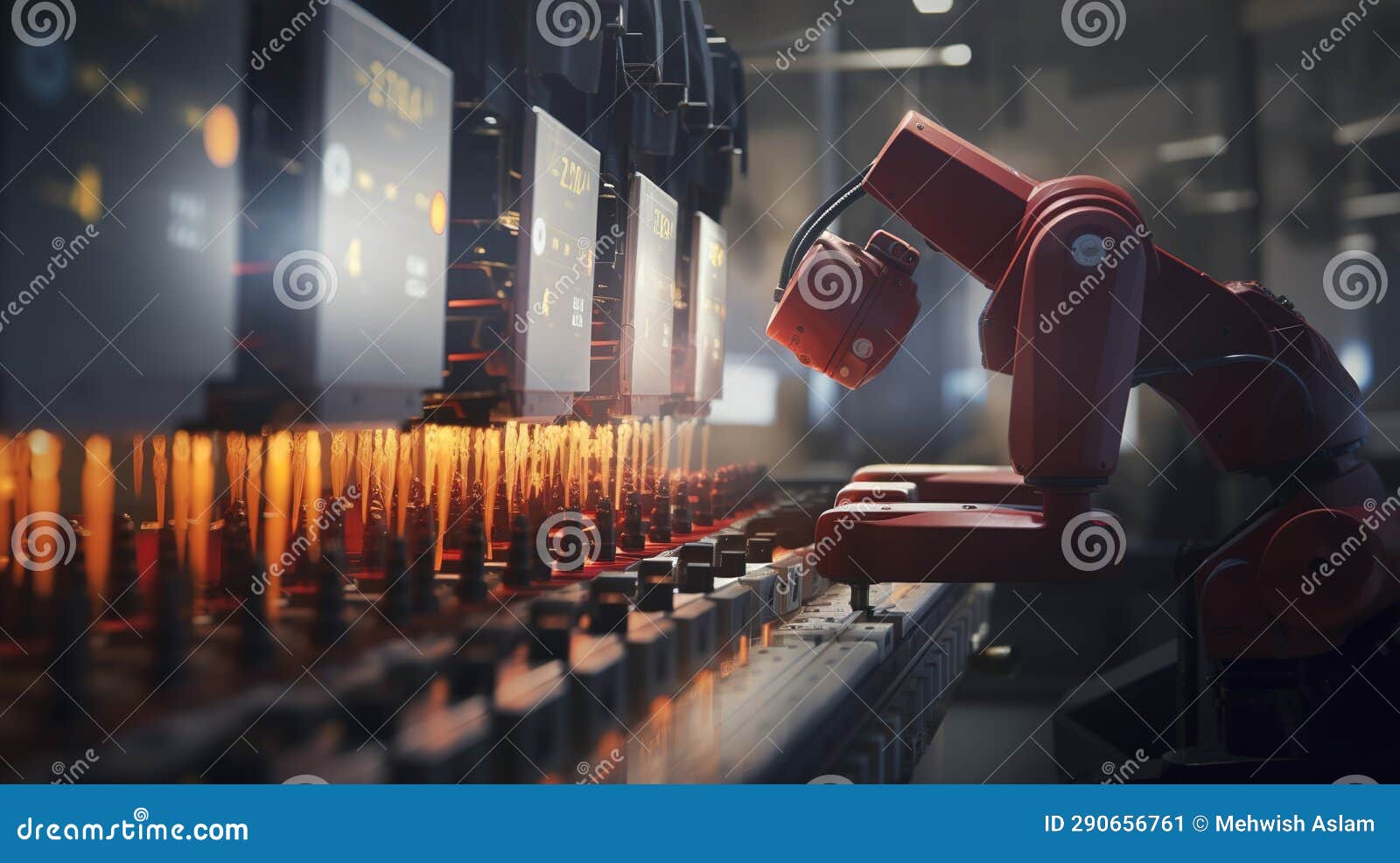 A Photo of AI - Driven Quality Control Stock Illustration ...