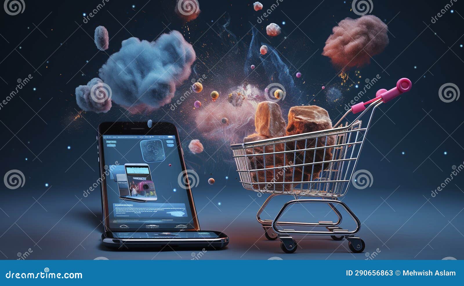 A Photo of AI - Powered E - Commerce Recommendations Stock Illustration ...