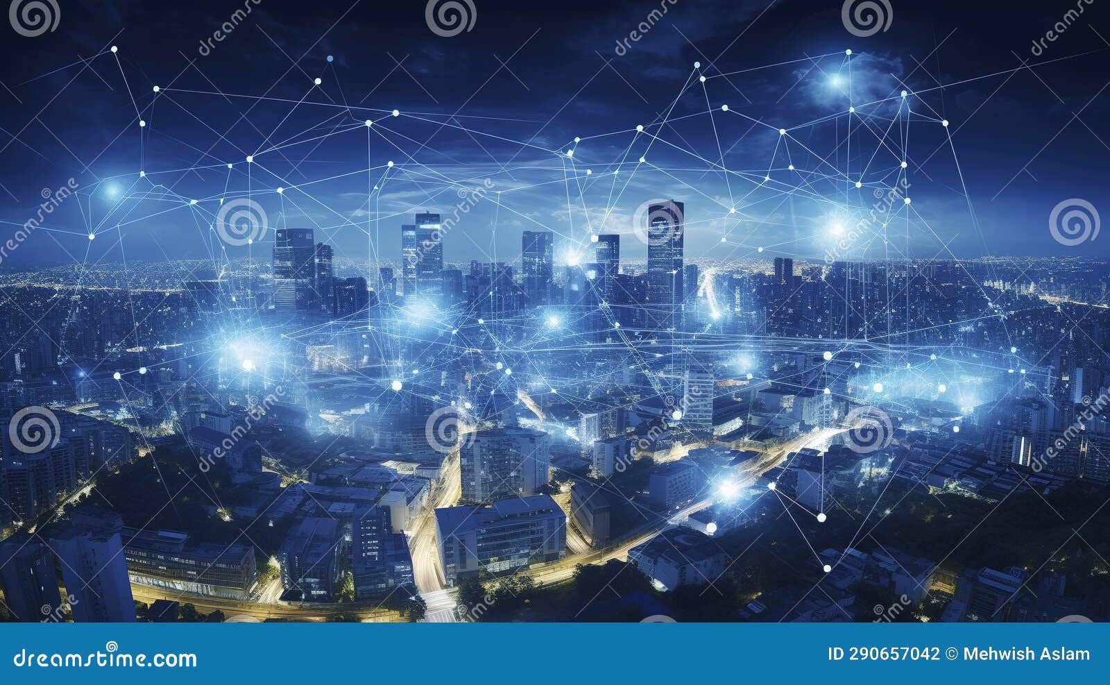 A Photo of AI - Powered Smart Grid Optimization Stock Illustration ...