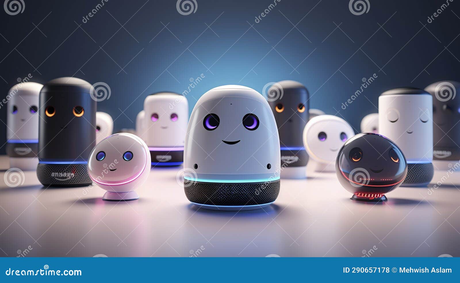A Photo of AI - Powered Voice Assistants Stock Illustration ...
