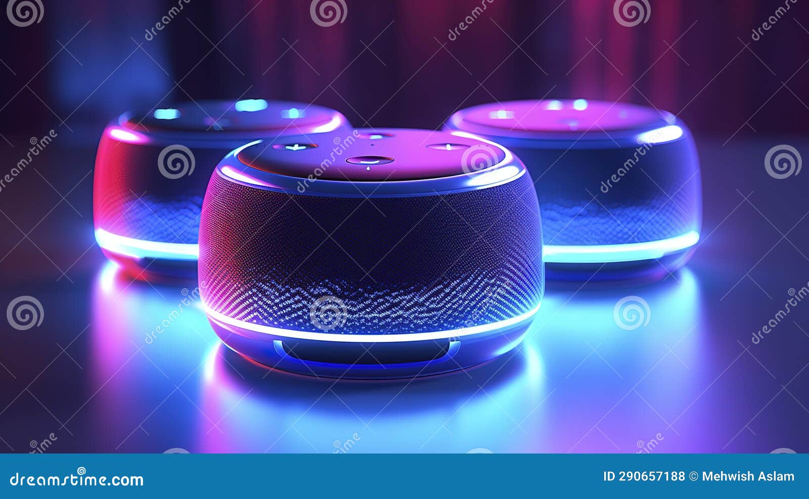 A Photo of AI - Powered Voice Assistants Stock Illustration ...