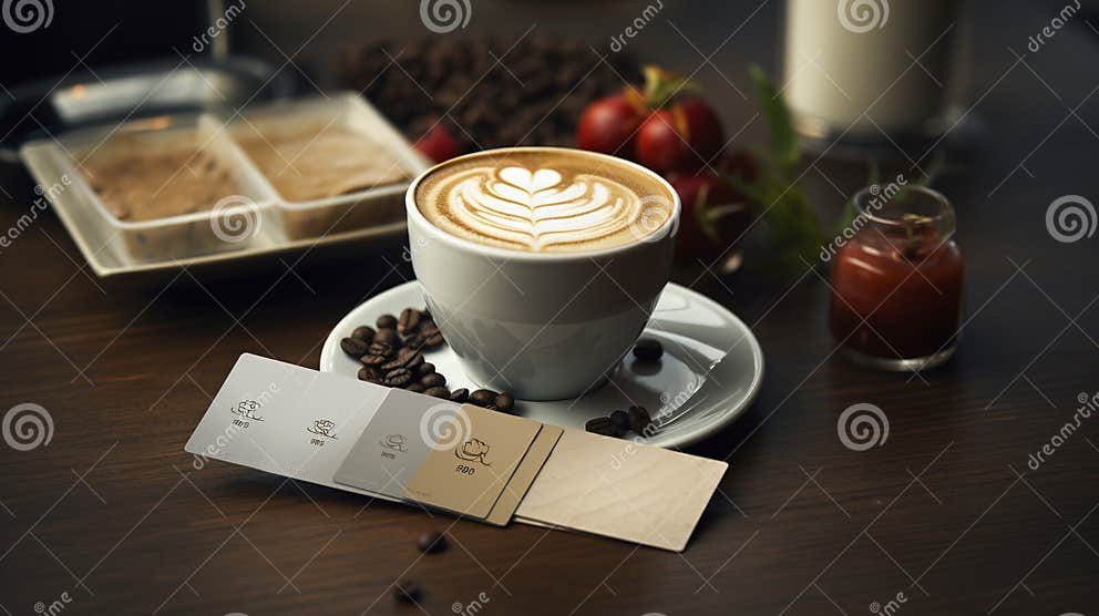 A Photo of a Coffee Shop Loyalty Program Stock Illustration ...