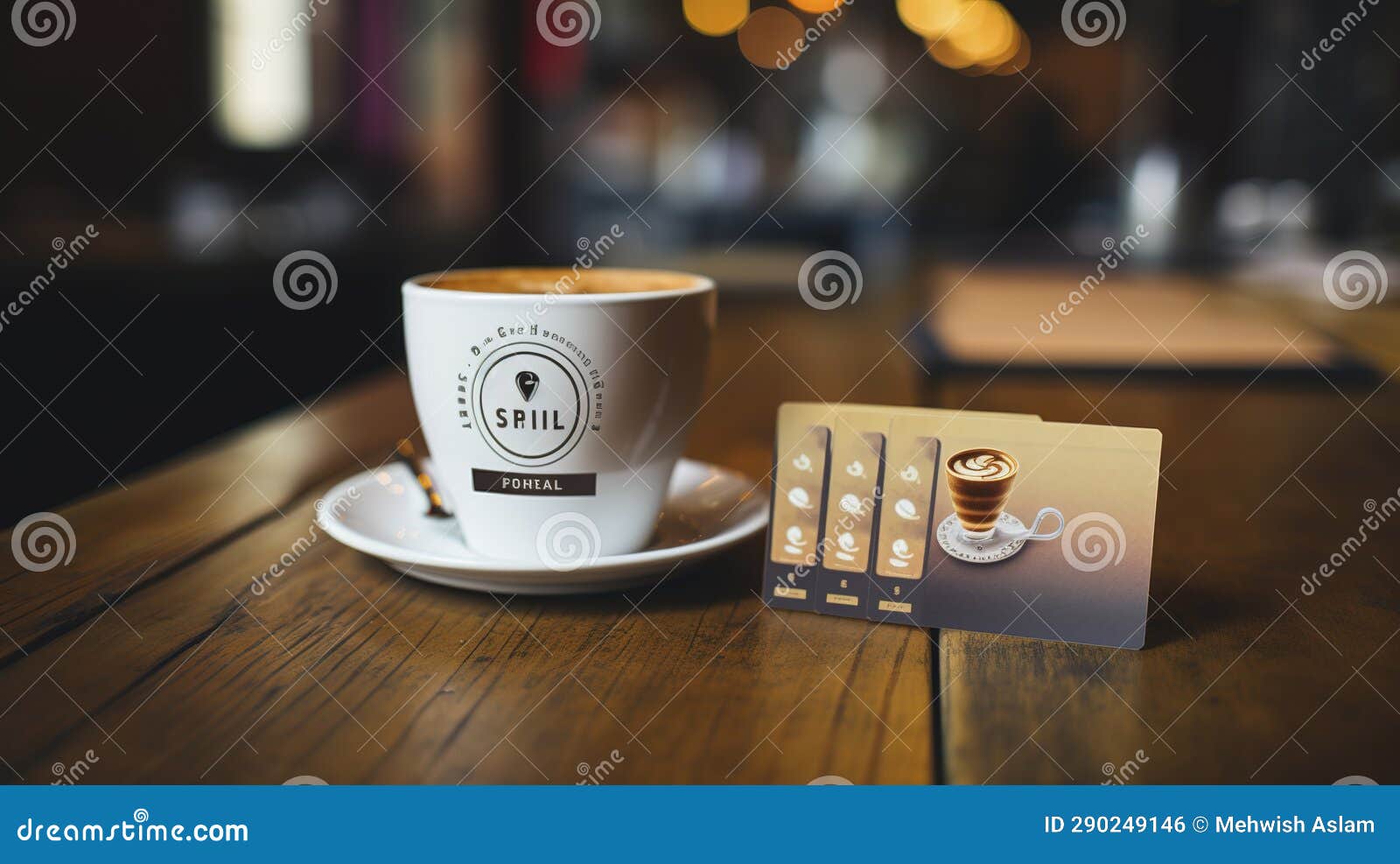 A Photo of a Coffee Shop Loyalty Program Stock Illustration ...