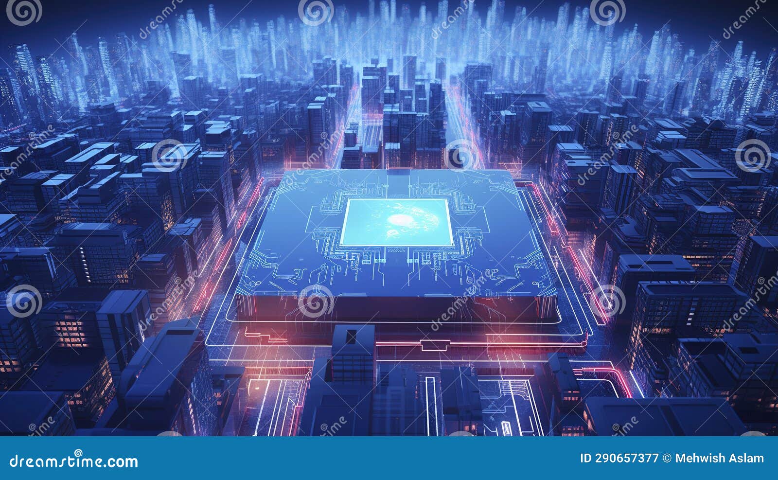 A Photo of Computer Vision Technology Stock Illustration - Illustration ...