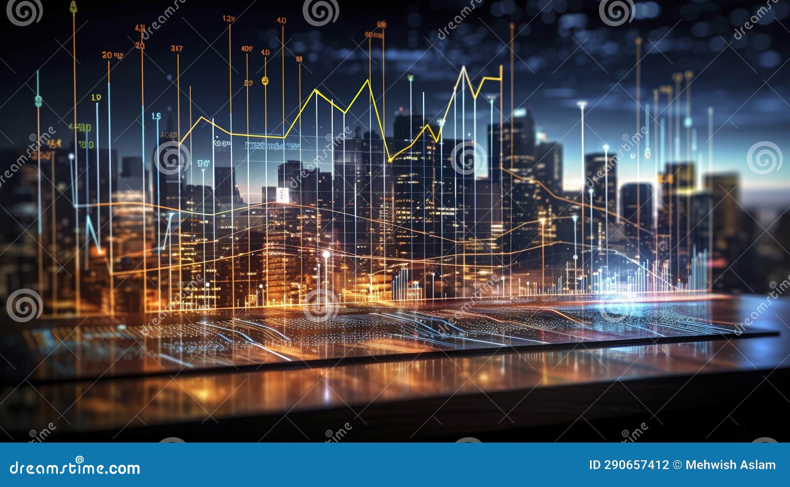 A Photo of Data Analytics and Visualization Stock Illustration ...