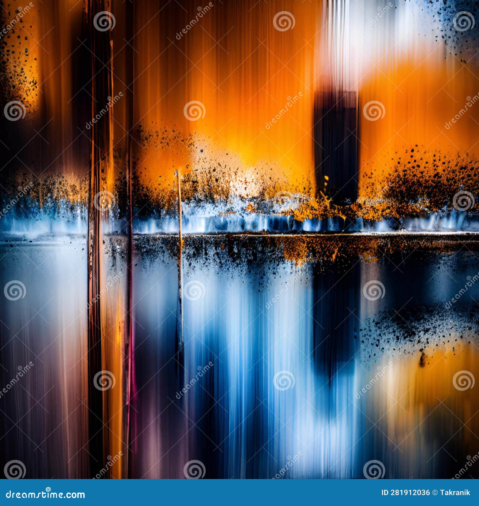 Sad Memories Abstract Expressionism Stock Illustration - Illustration ...