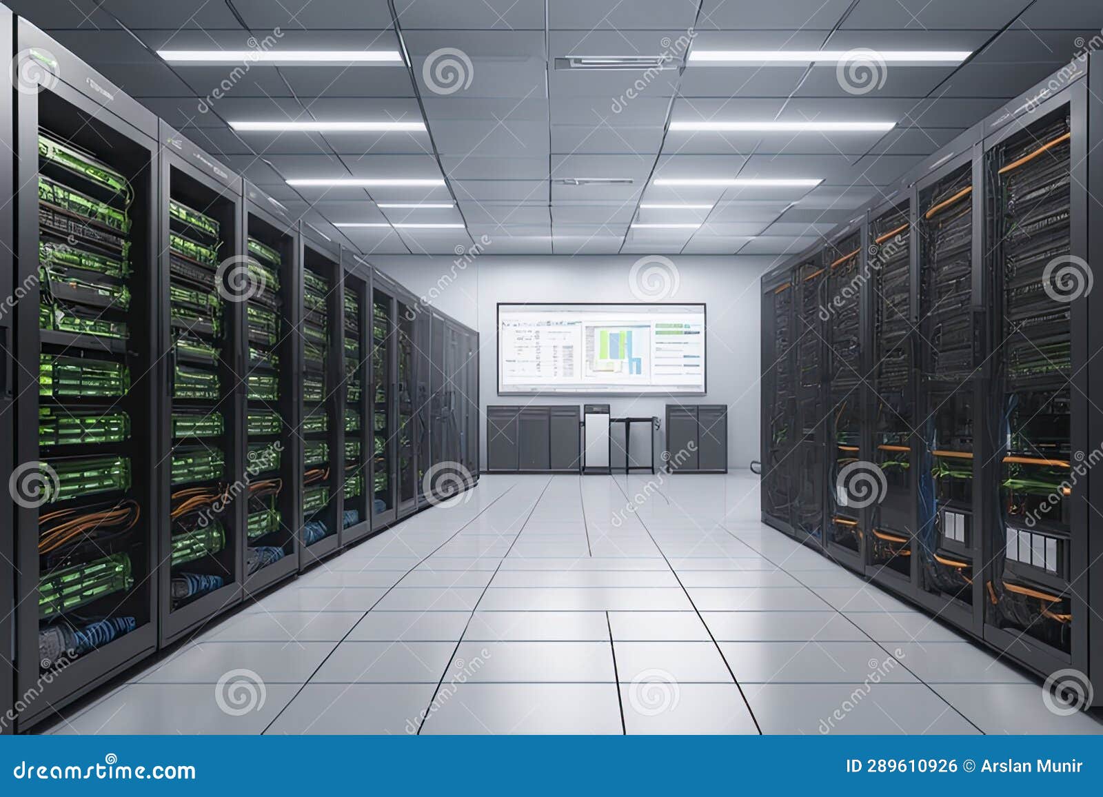 The Server Room during a Maintenance or Upgrade Process Stock ...