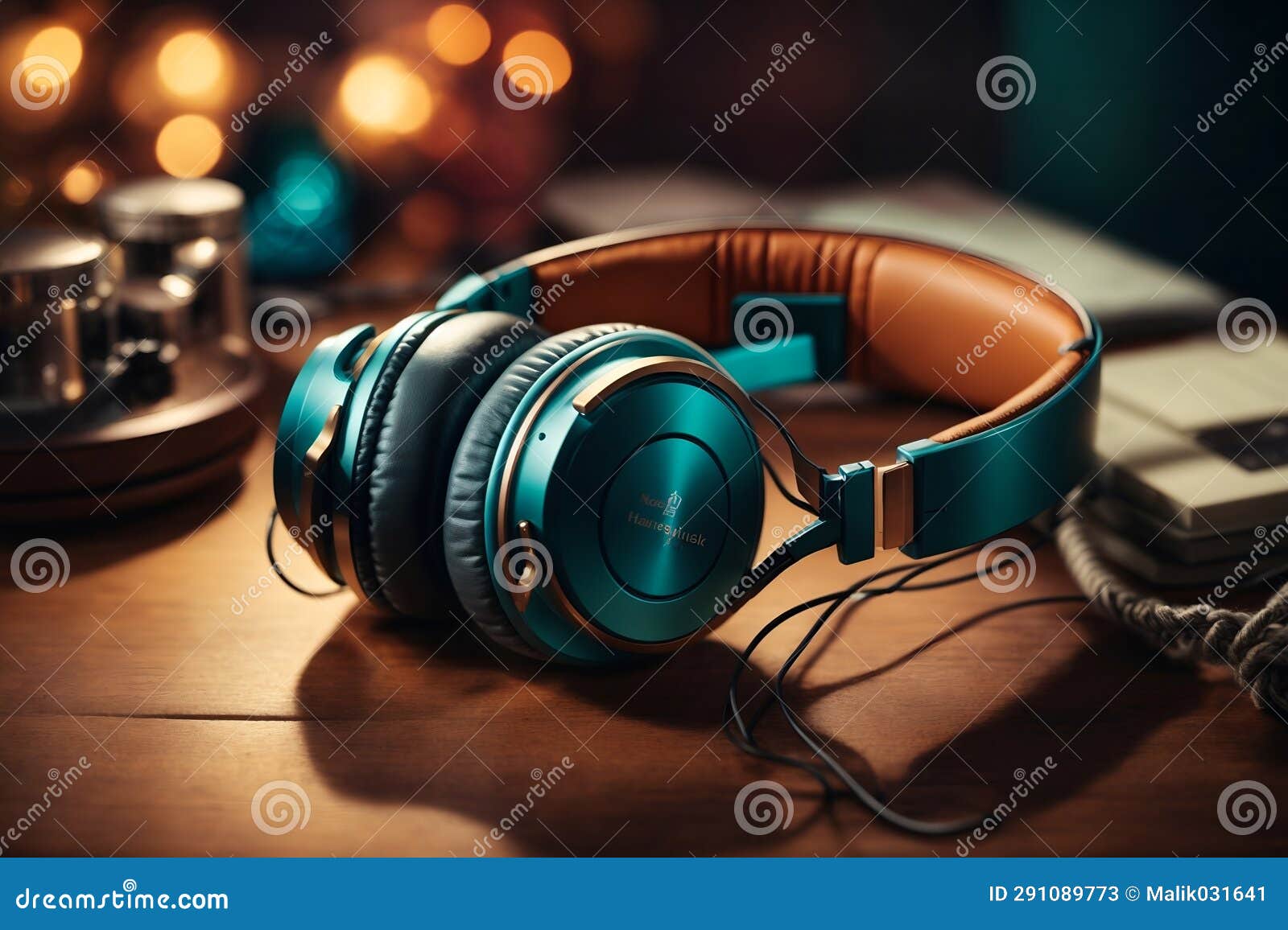 A Set of Professional-grade Studio Headphones with Intricate Design ...