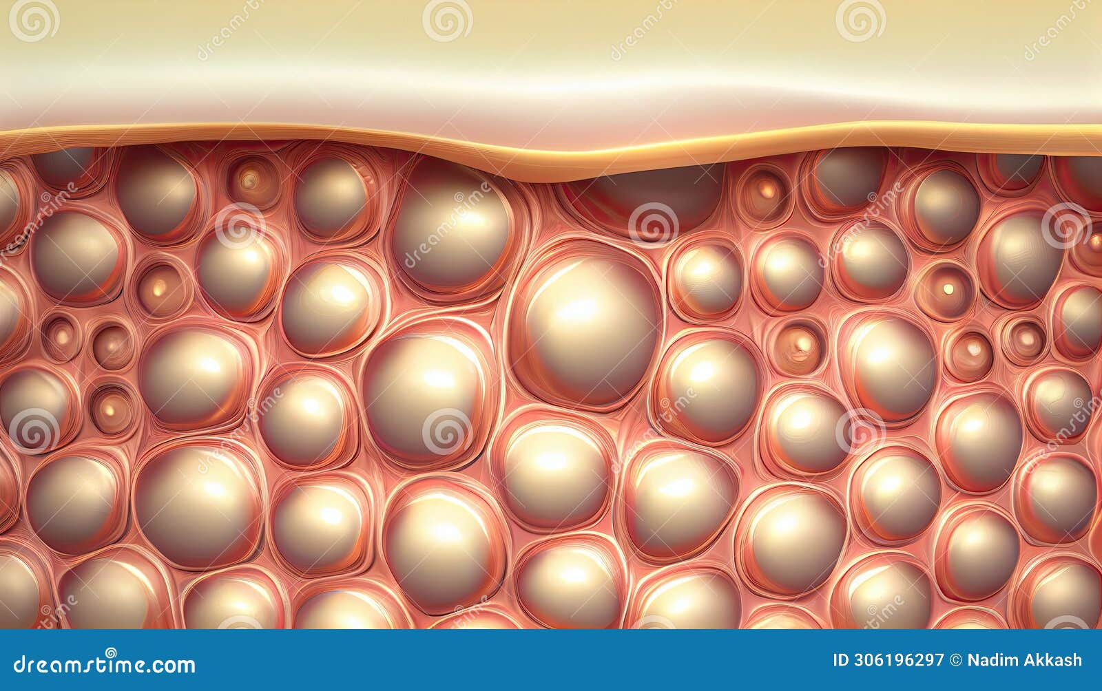 Skin Structure Layer 3d Rendering Cell Cosmetic Background Collagen ...