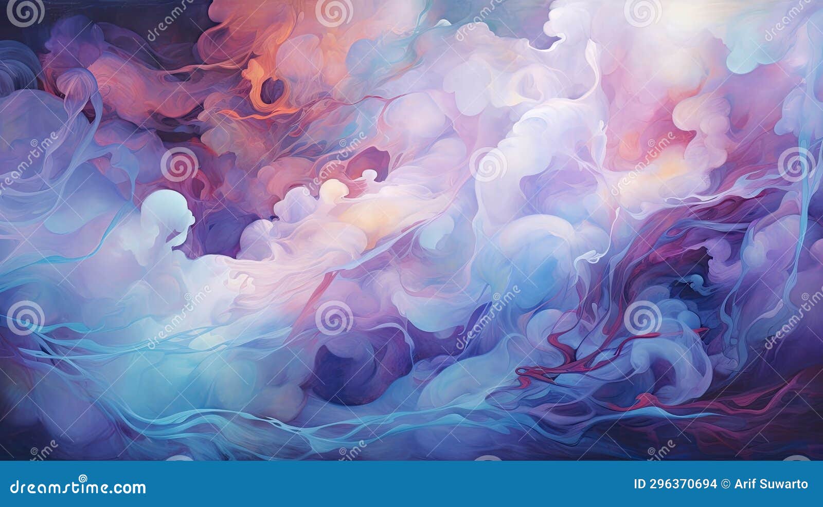 Fast Moving Hues and Ethereal Mist in Dynamic Illustration Stock ...