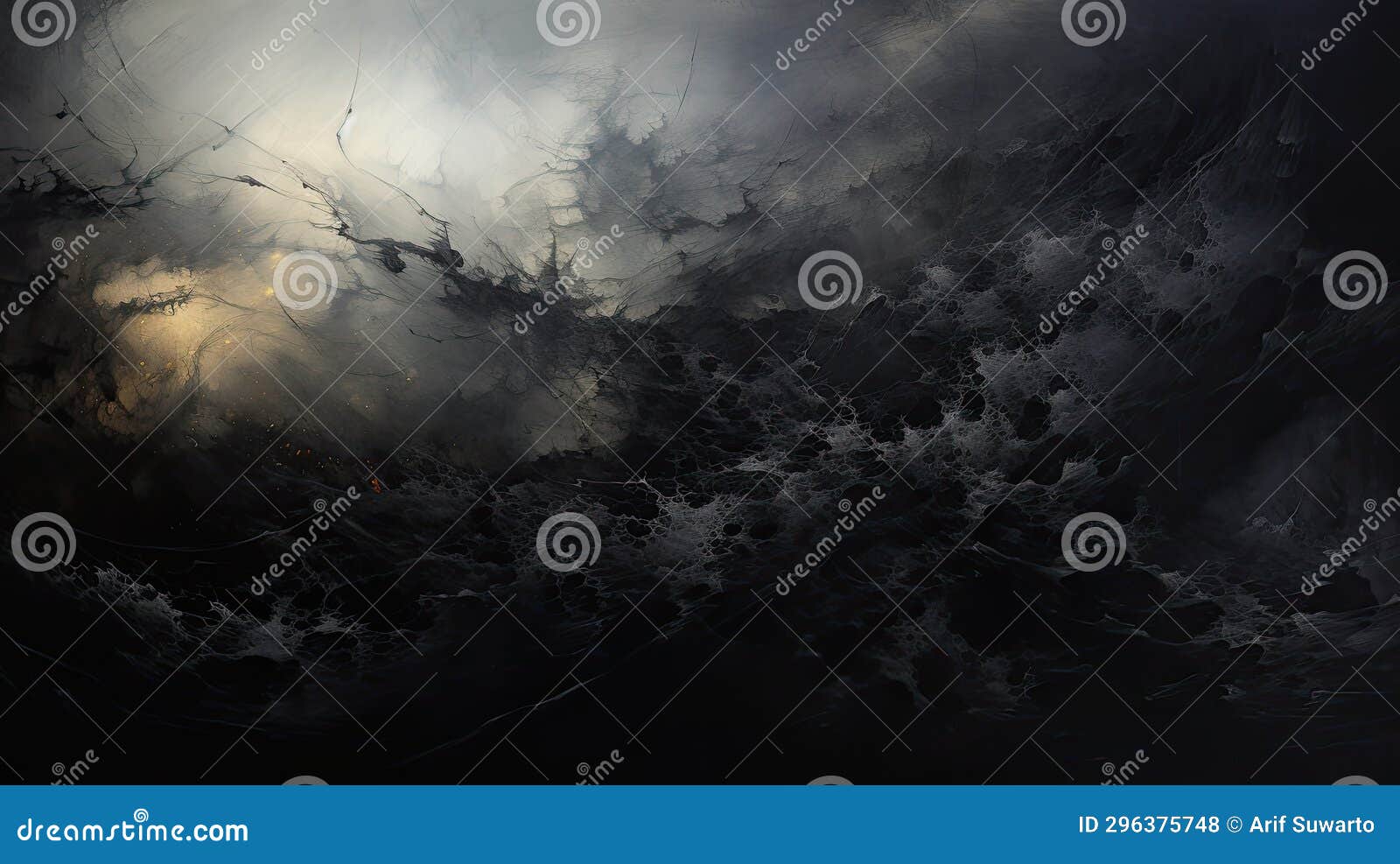 Menacing Storm Clouds Casting Eerie Shadows Over Gloomy Night Sky Stock ...