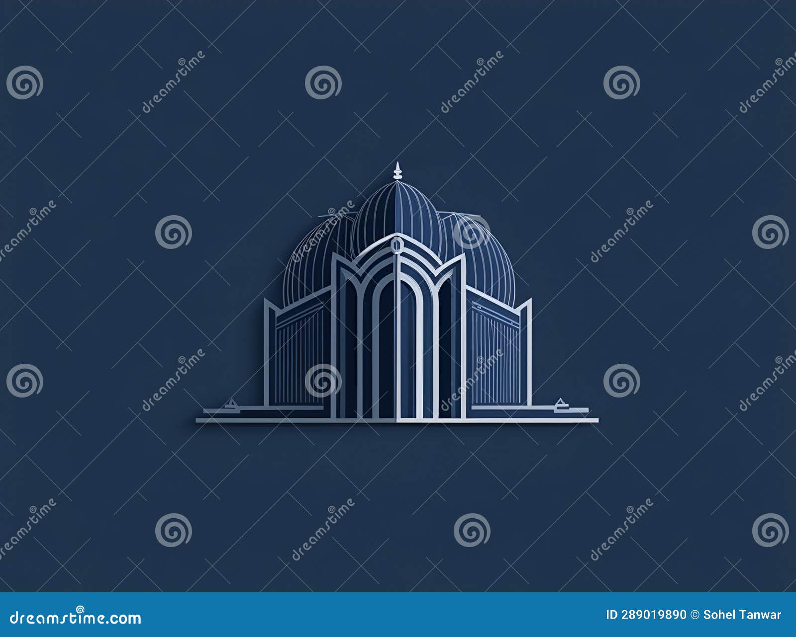 Blue Mosque Logo: Dynamic Vector Graphic, Islamic Logo, Generative ...