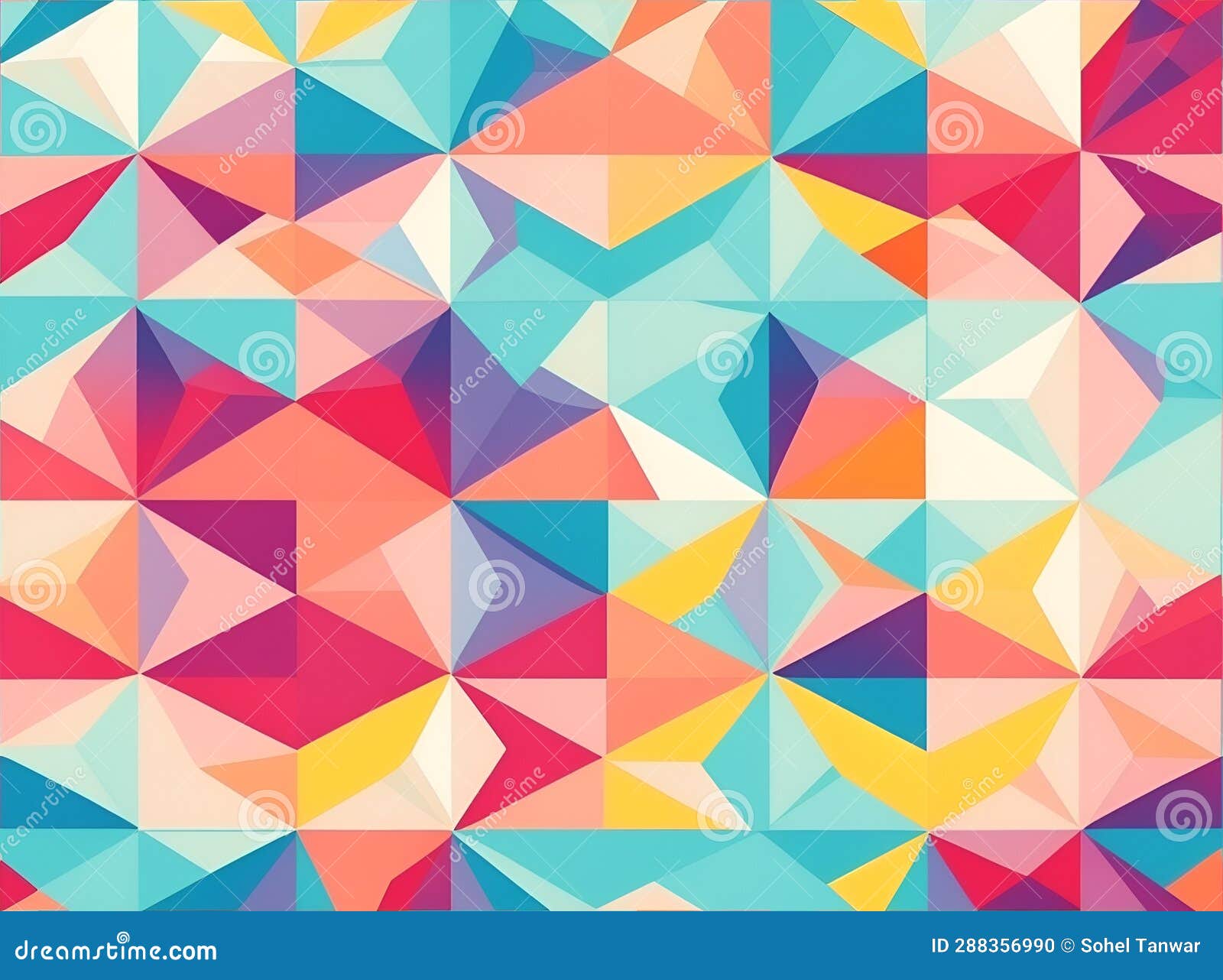 A Colorful Geometric Shape Modern Pattern Background, Concept Vector ...
