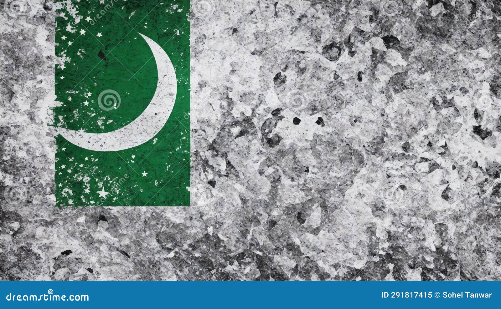 Modern Pakistan Flag Texture Stock Illustration - Illustration of ...