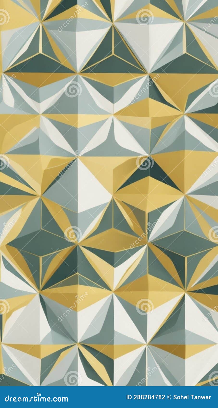 Obtuse Triagle Shape, Seamless Background, Gold Texture, Generative ...