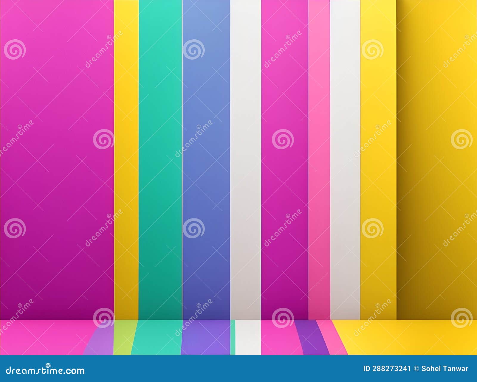 Stunning Multi Colored Layers on Wall, Abstract CYMK Colors Stock ...