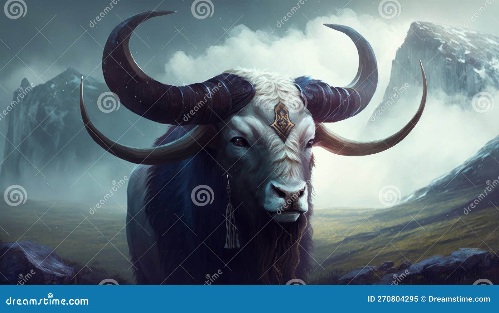 The Cow of Legends. a Blessing Beyond Measure. Generative AI Stock ...