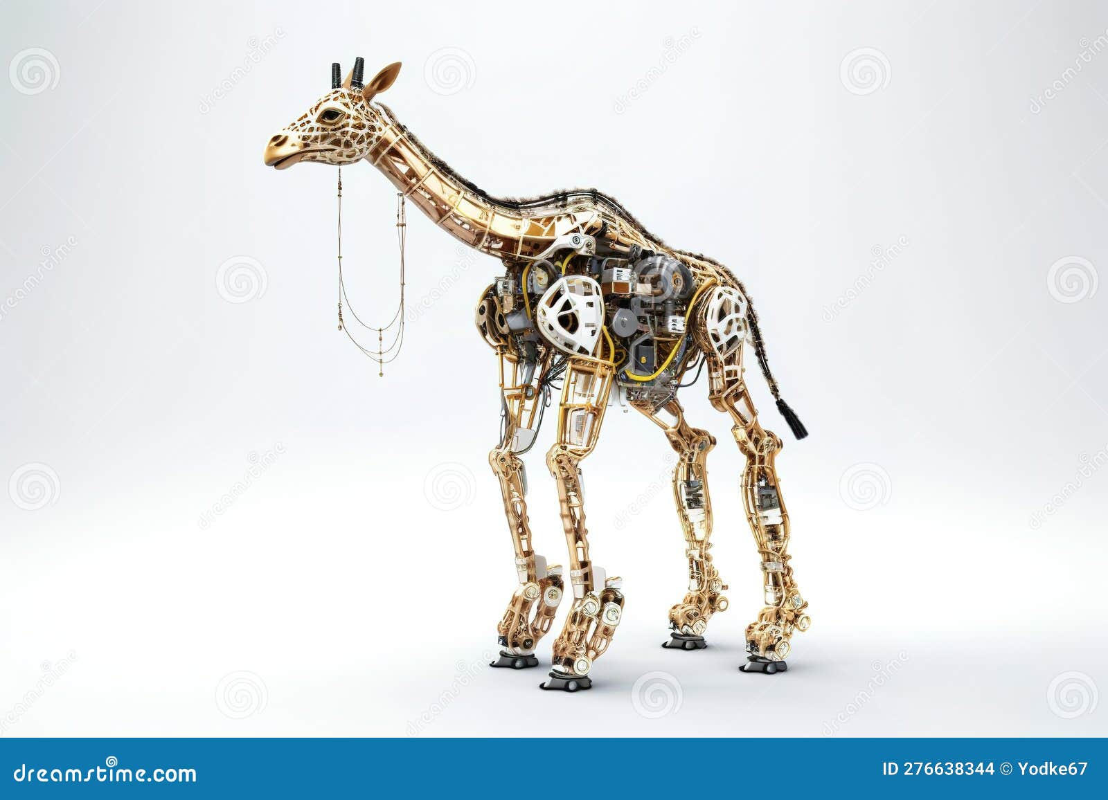 Giraffe Cyborg Animal Detailed Infographic, Full Details Anatomy Poster ...
