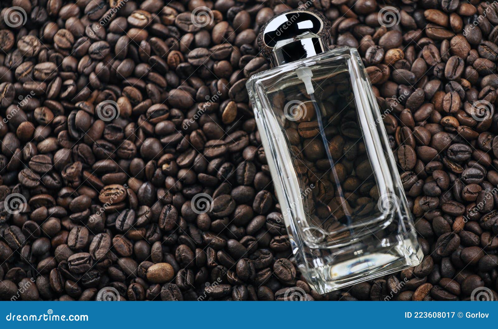 Image of Glass Perfume Bottle Coffee Stock Image - Image of discount ...