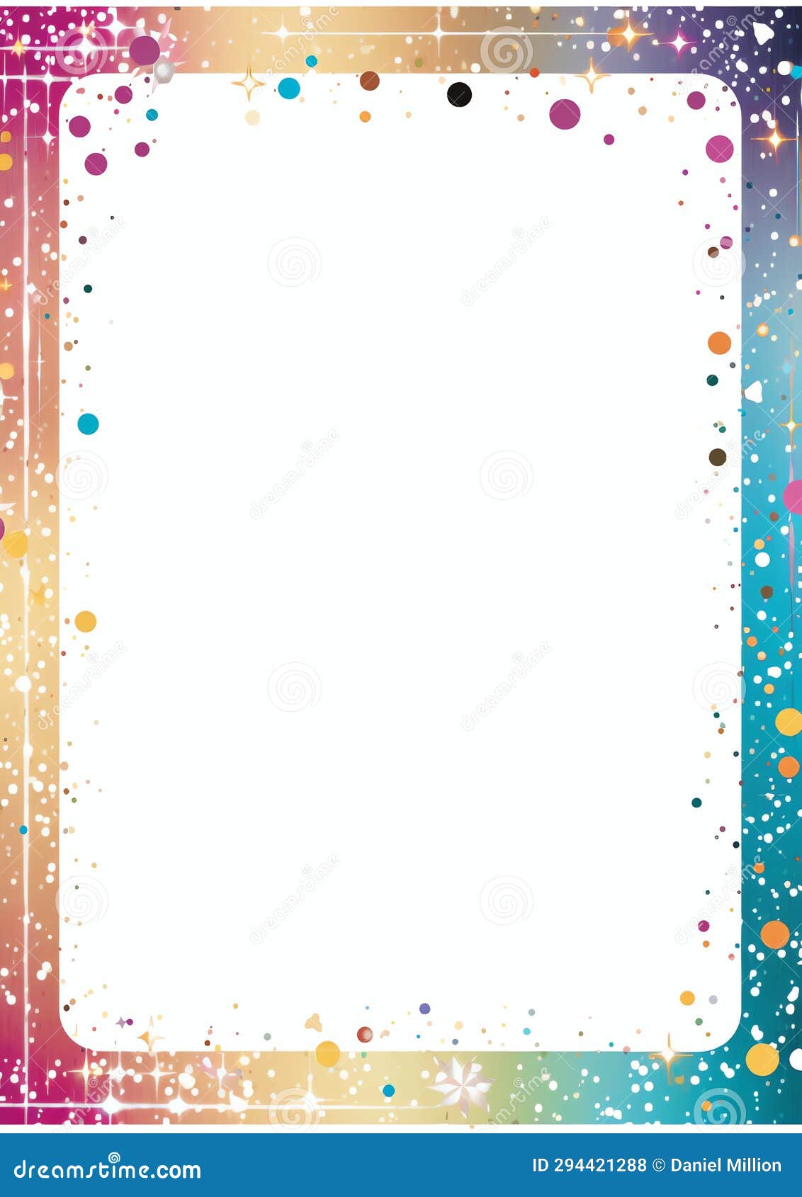 Glitter and Sparkles 90s Retro Nostalgic Frame Stock Illustration ...