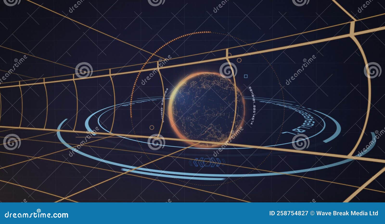 Image of Globe in Black Digital Space Stock Image - Image of planet ...