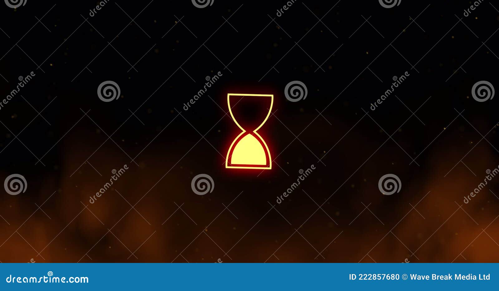 Loading Hourglass Isolated On White Background. Vector Illustration ...