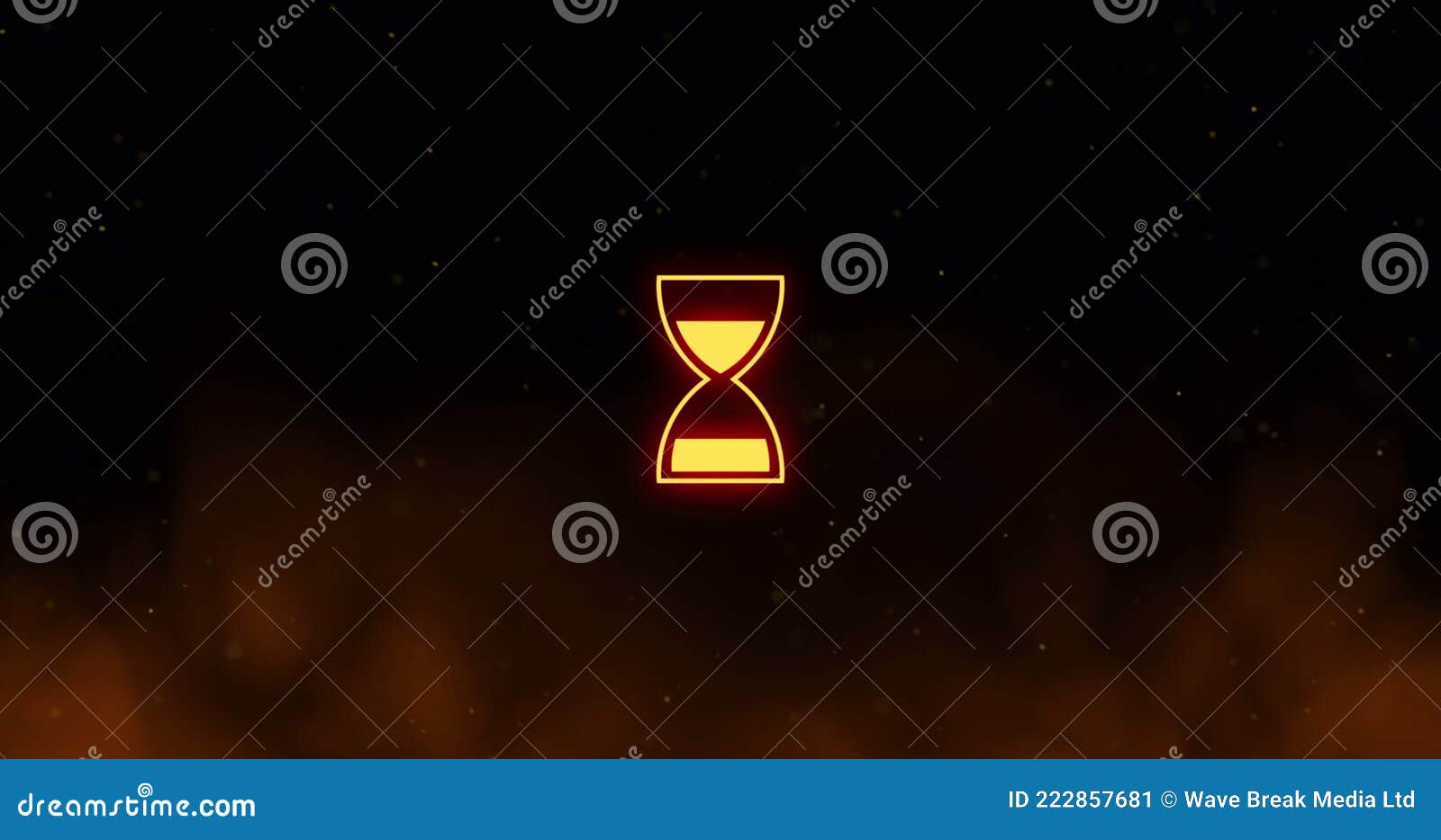 Loading Hourglass Isolated On White Background. Vector Illustration ...