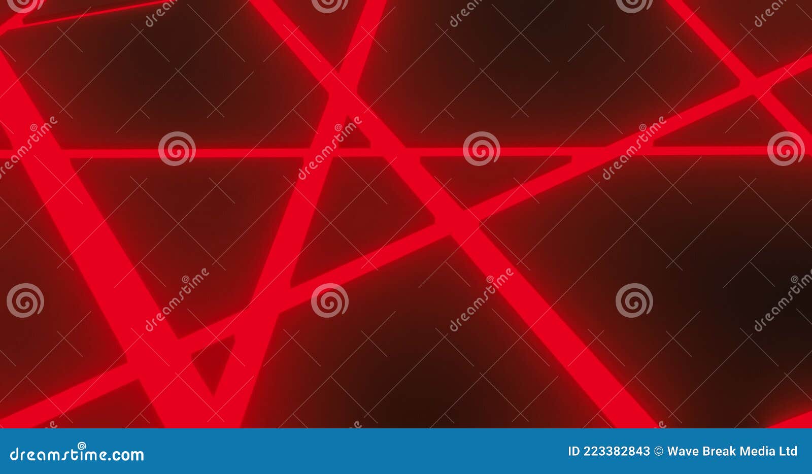 Image of Glowing Red Formation of Mesh Lines Moving on Seamless Loop ...