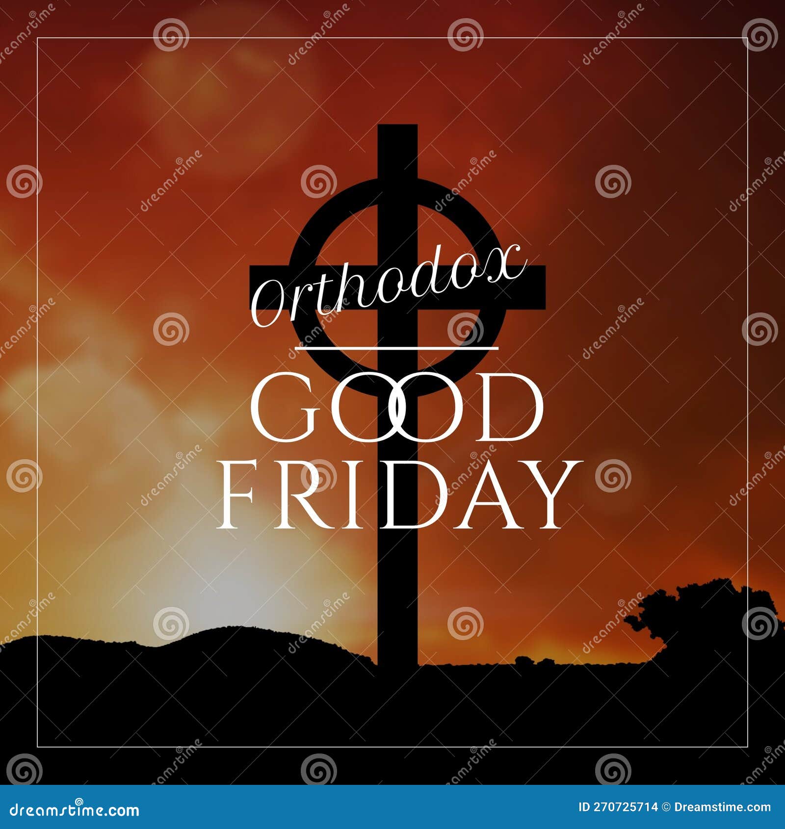 Image of Good Friday Text Over Landscape and Cross Stock Photo - Image ...