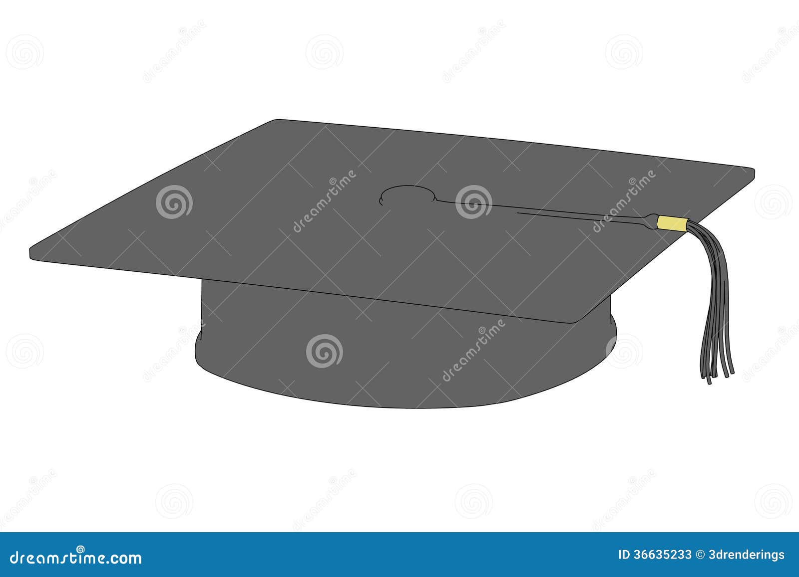 Image of graduation cap stock illustration. Illustration of drawing ...