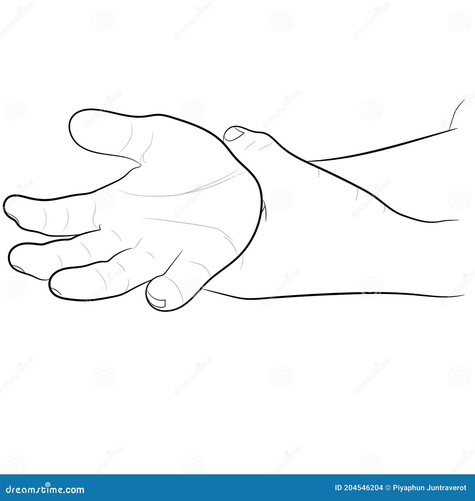 Image Graphics Vector Outline Wrist Pain is Often Caused by Sprains or ...