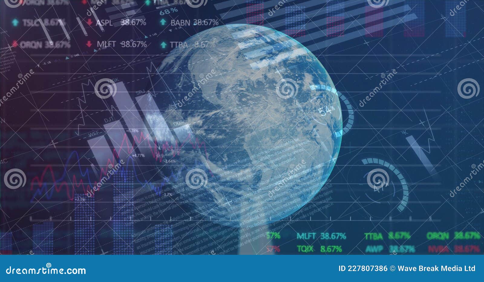 Mathematical Equations Over Planet Earth. Stock Illustration ...