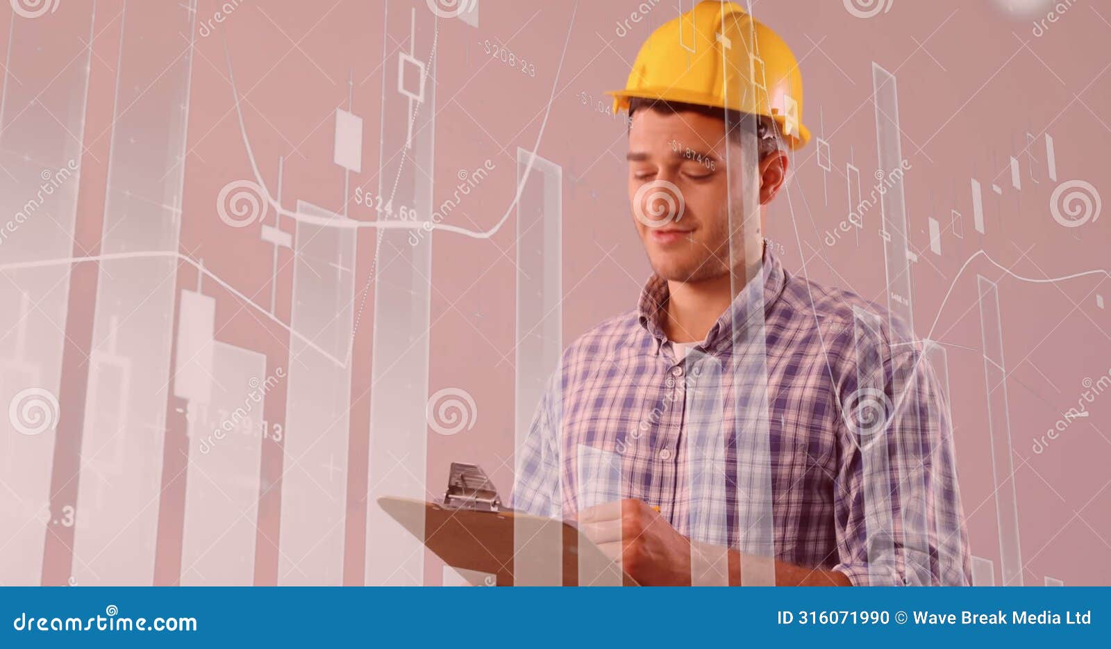 Graphs And File Folder With Label Human Resource Management. Royalty ...