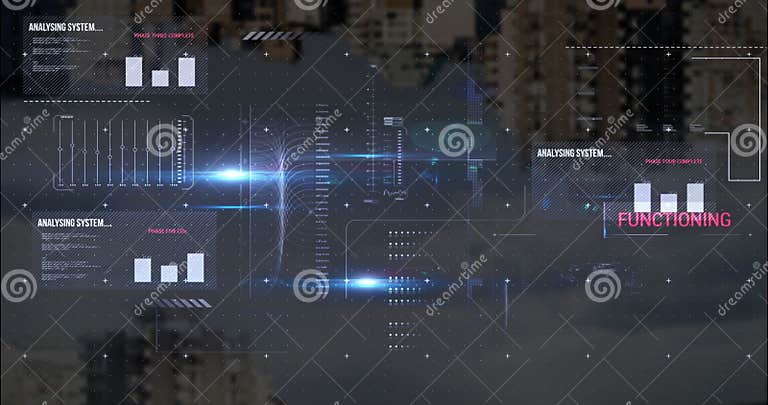 Image of Graphs, Texts, Loading Bars and Computer Language, Modern ...