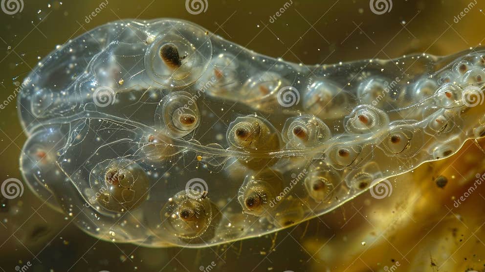 An Image of a Gravid Pregnant Female Rotifer with Several Developing ...
