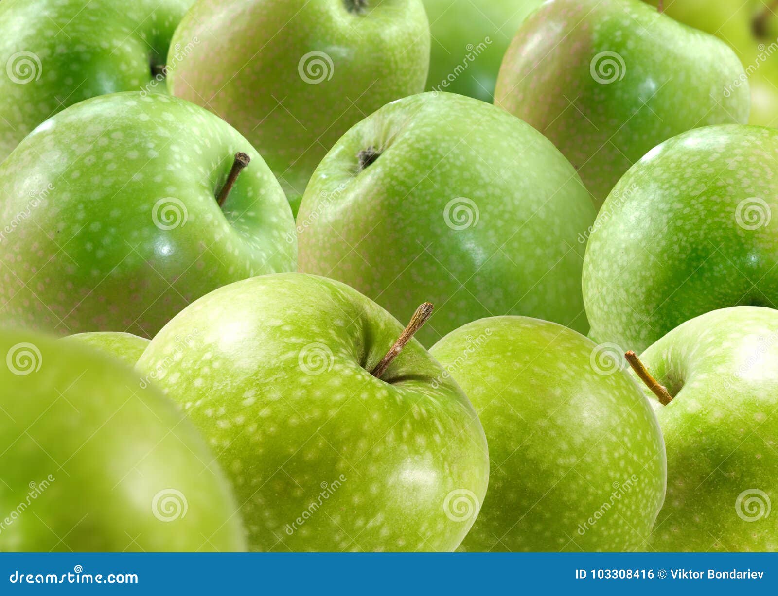 Image of Green Apples Close-up Stock Photo - Image of design, harvest ...