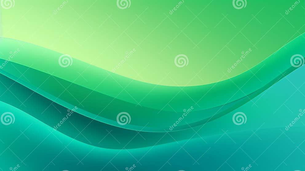 The Image is a Green Gradient Background with a Smooth Wave Pattern. it ...