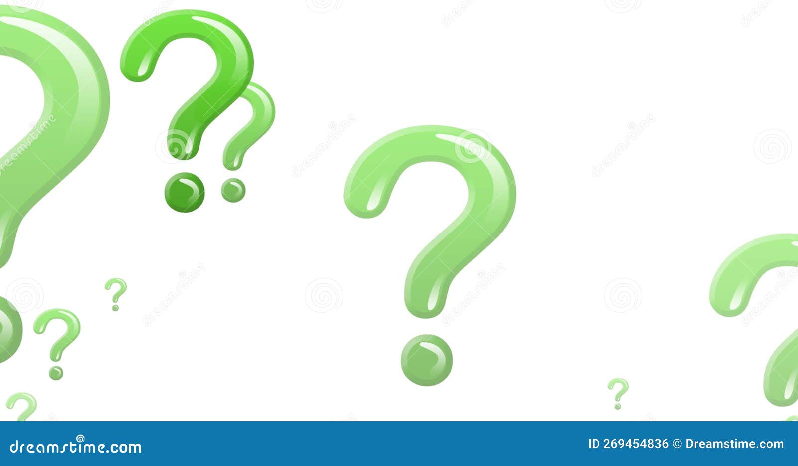 Image of Green Question Marks Icons on White Background Stock ...