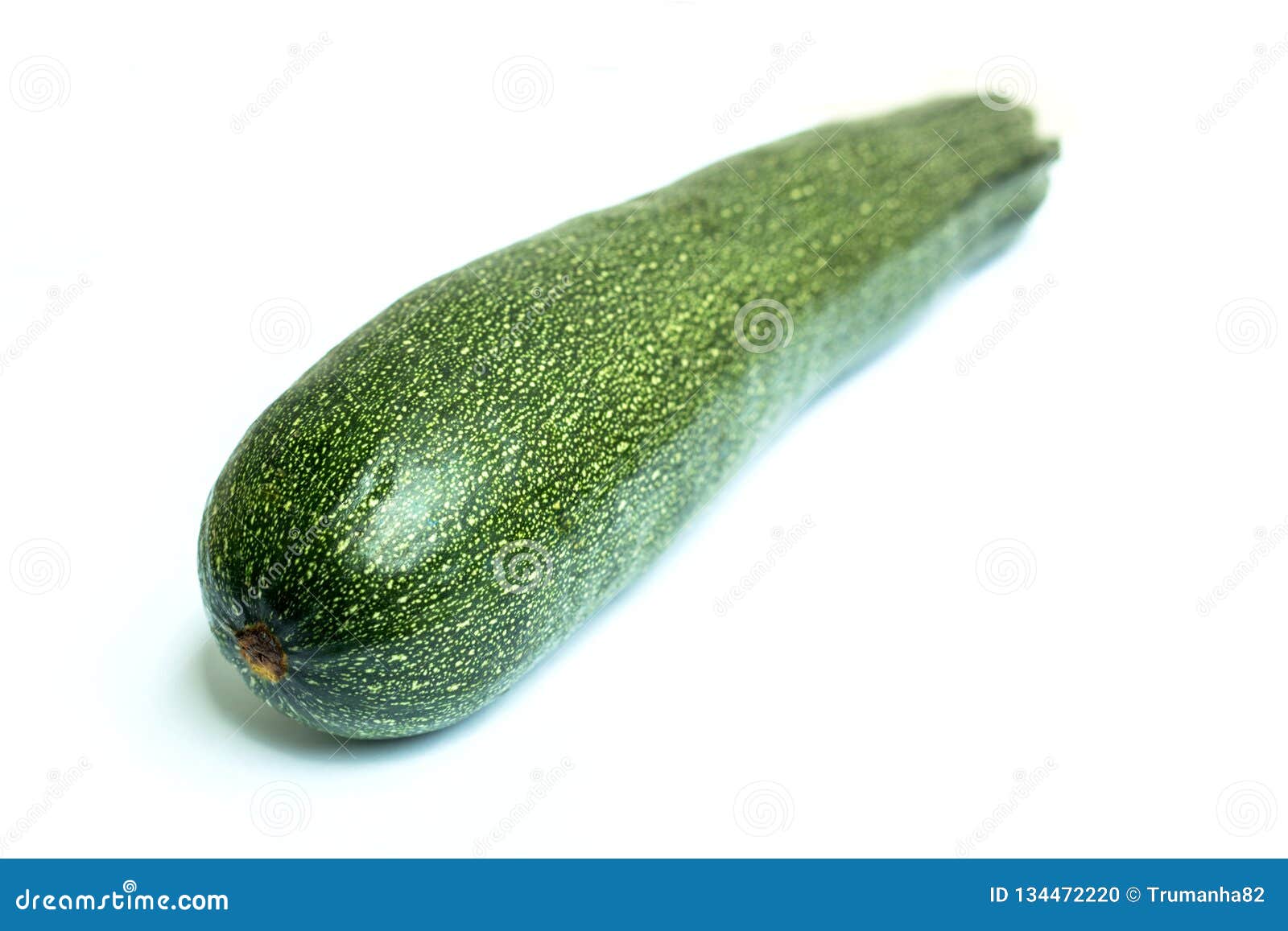 A Zucchini in White Background Stock Photo - Image of closeup, fibers ...