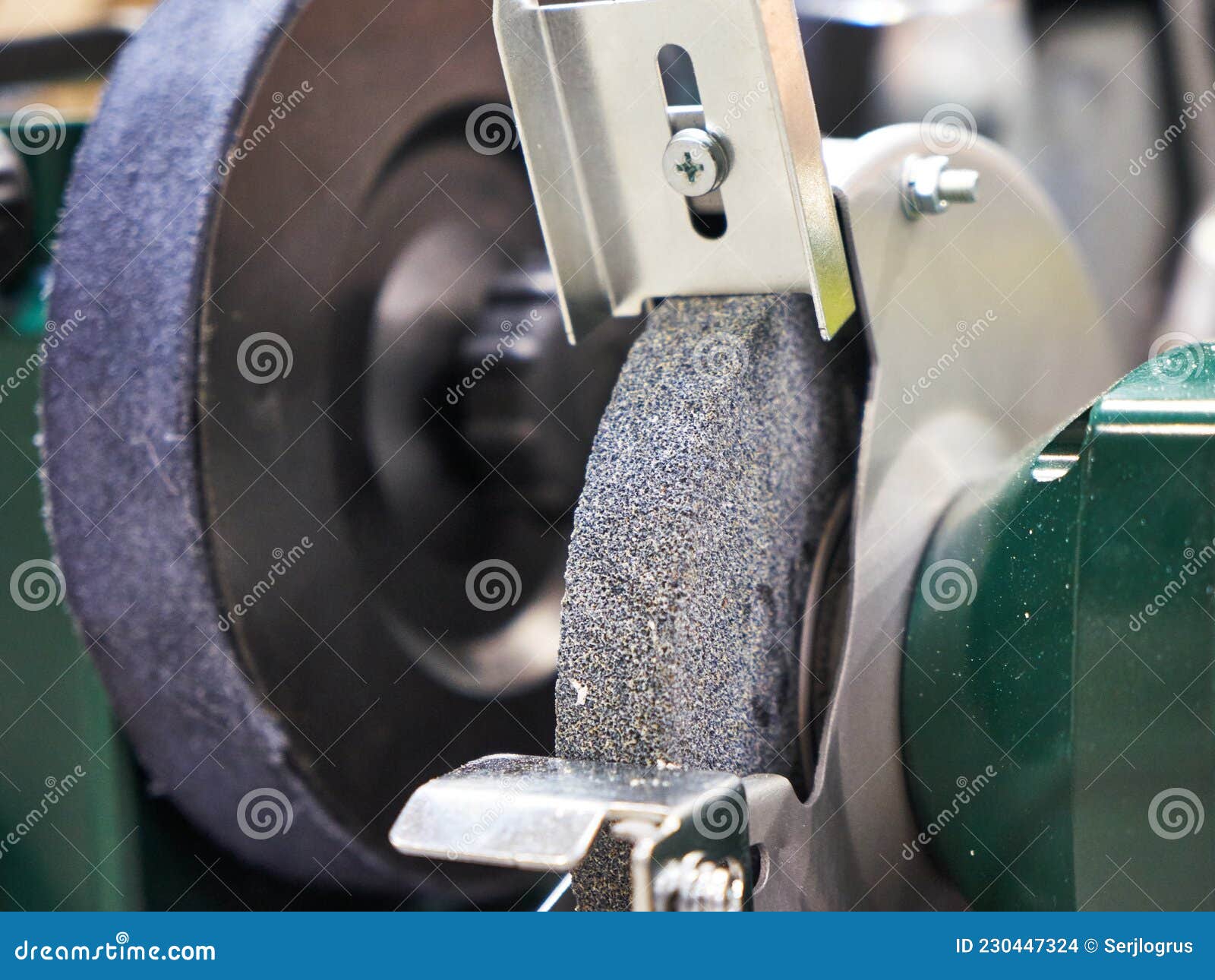 Grinding Wheel Grinding Machine Stock Photo - Image of operation, arbor ...