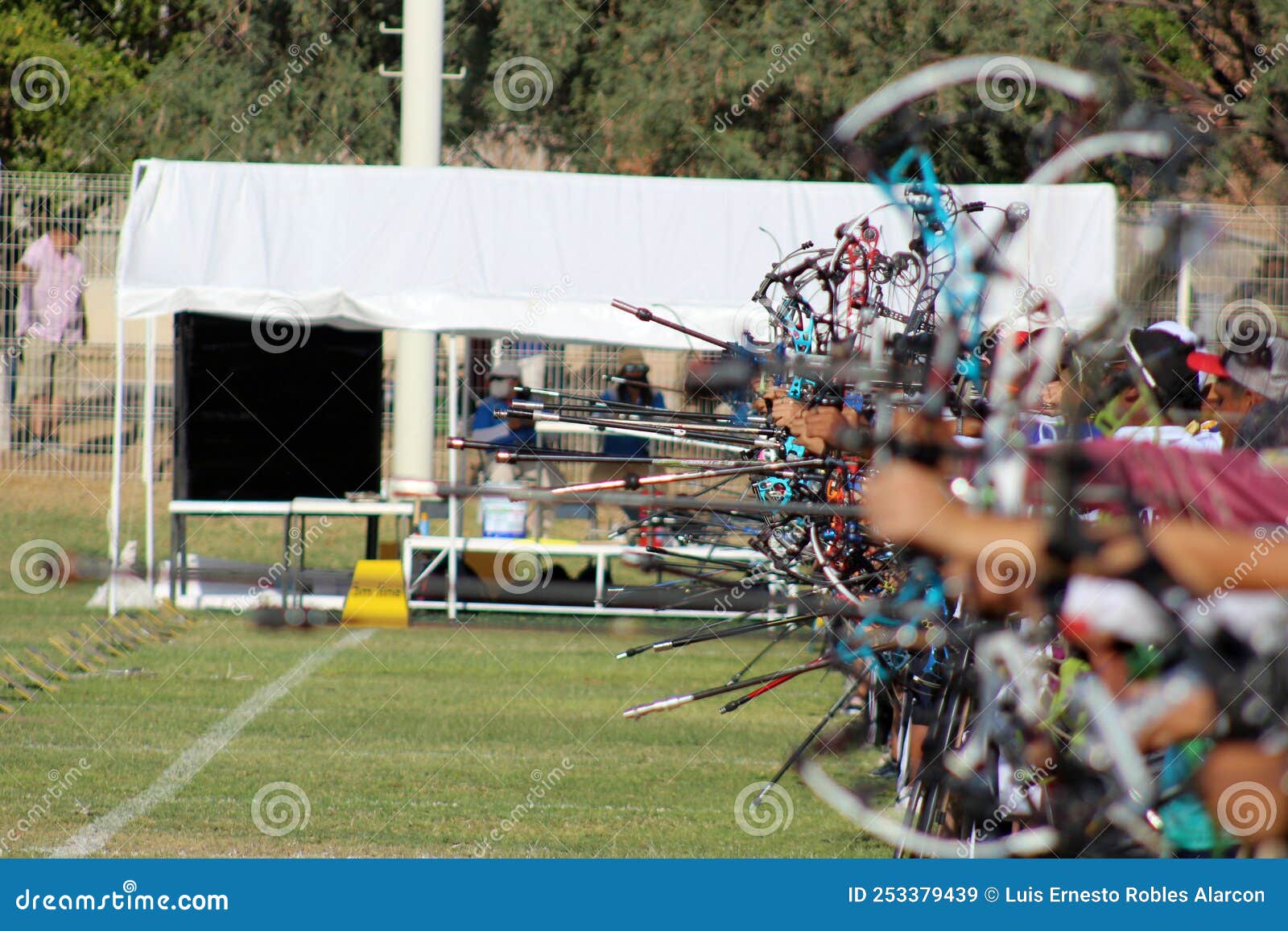 Group of Archers in Full Understanding of Archery Editorial Stock Image ...