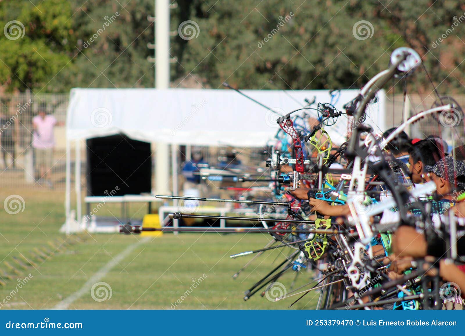 Group of Archers in Full Understanding of Archery Editorial Image ...