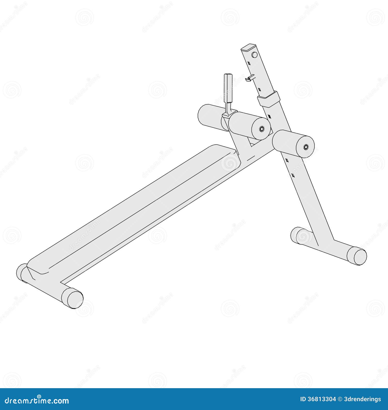 Image of gym machine stock illustration. Illustration of sketch - 36813304