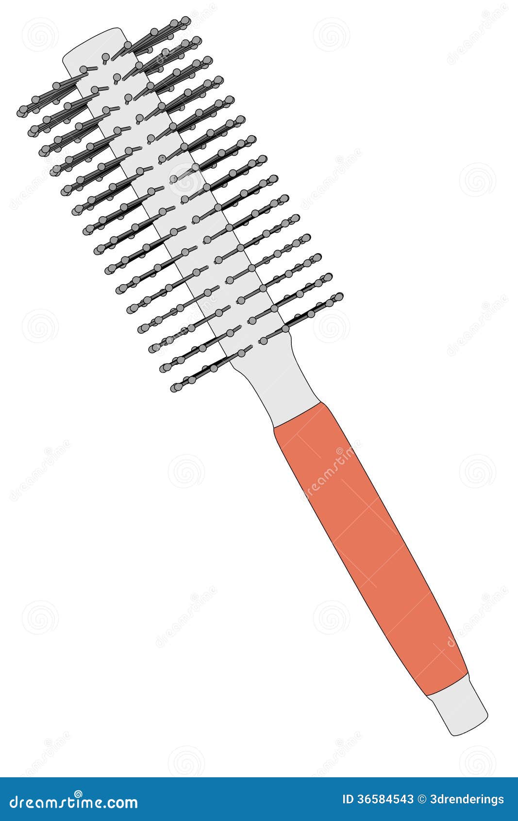 Image of hair brush stock illustration. Illustration of ridge - 36584543