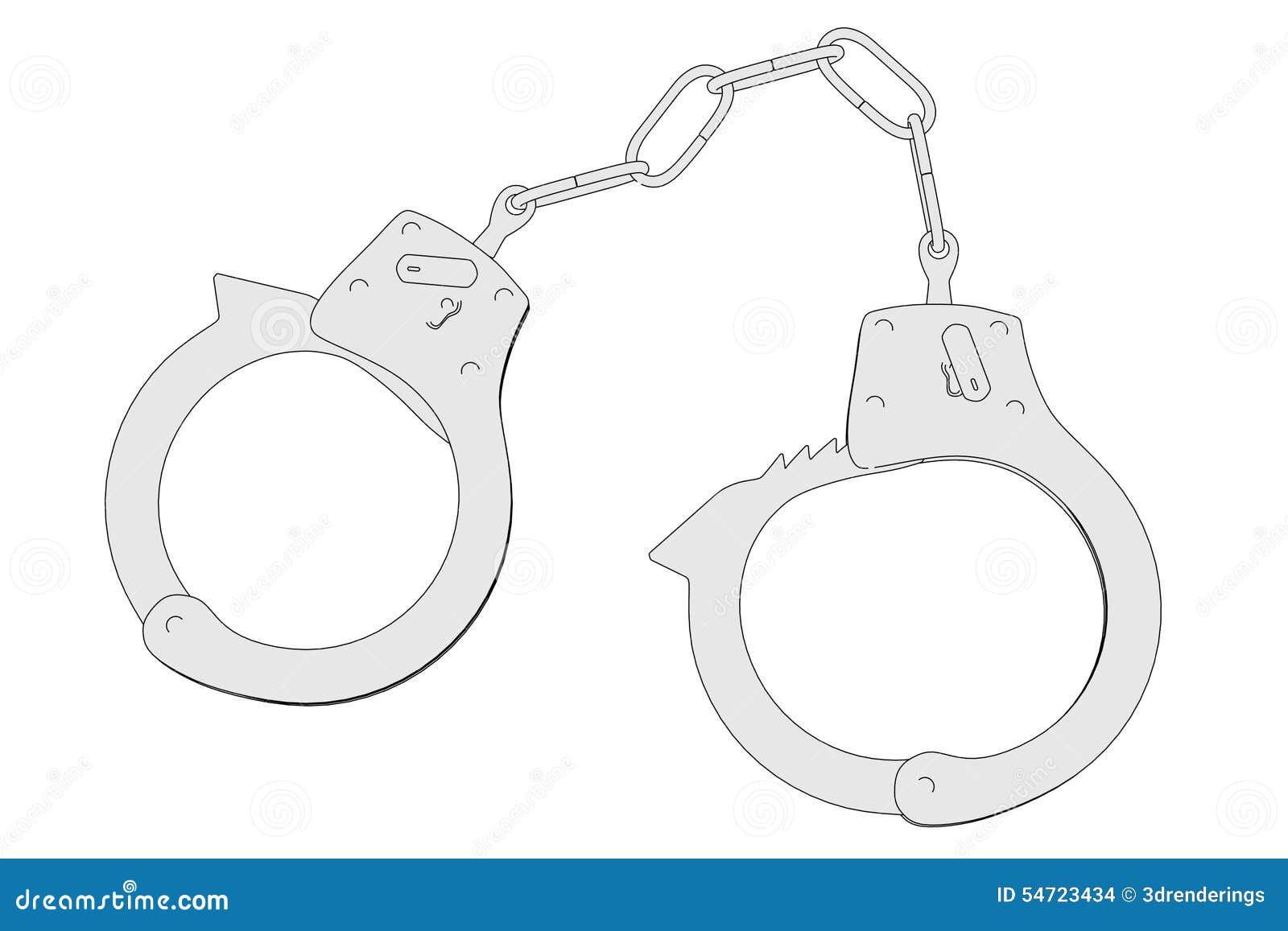Image of hand cuffs stock illustration. Illustration of tool - 54723434
