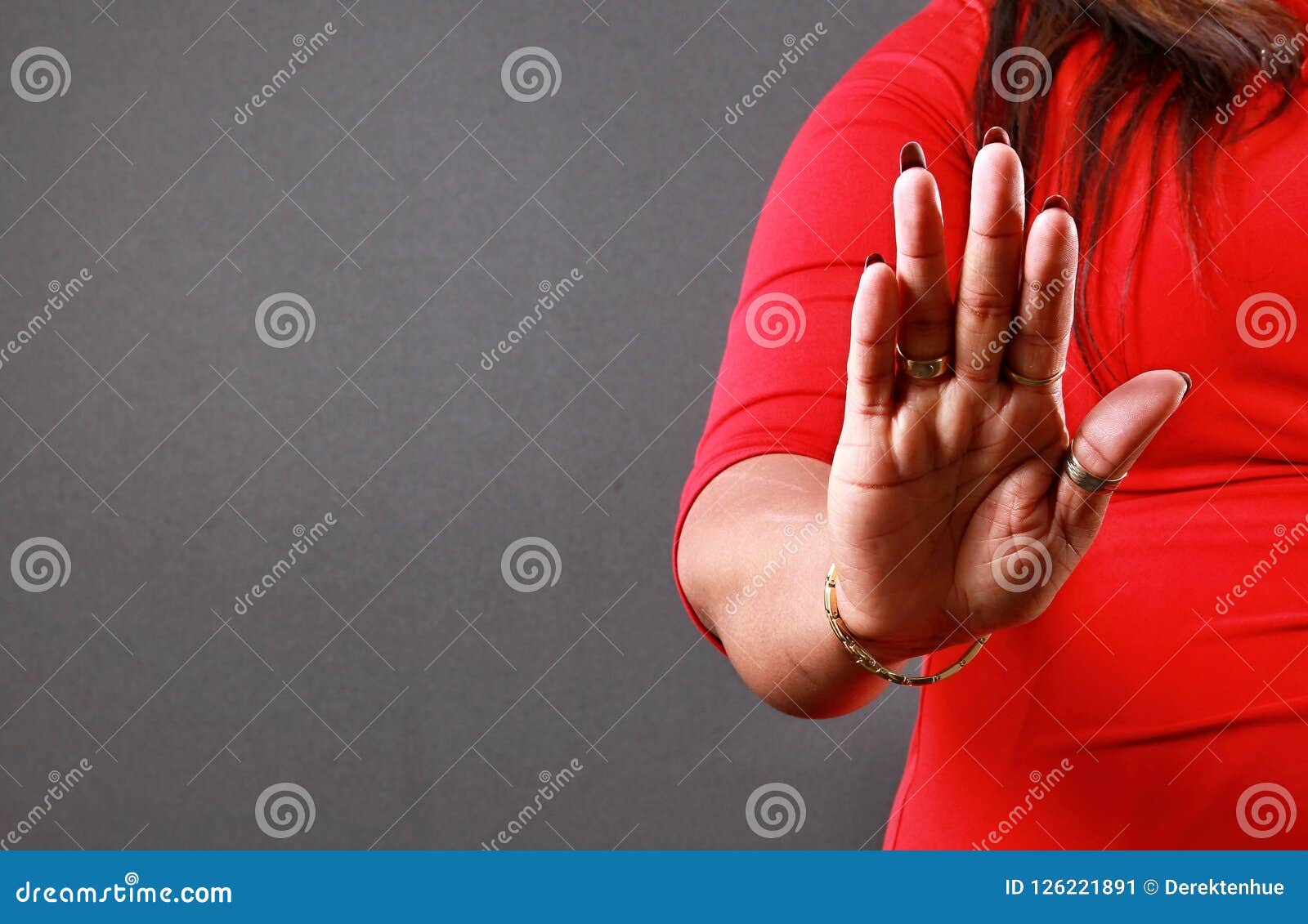 Hand gesture saying no stock image. Image of human, business - 126221891